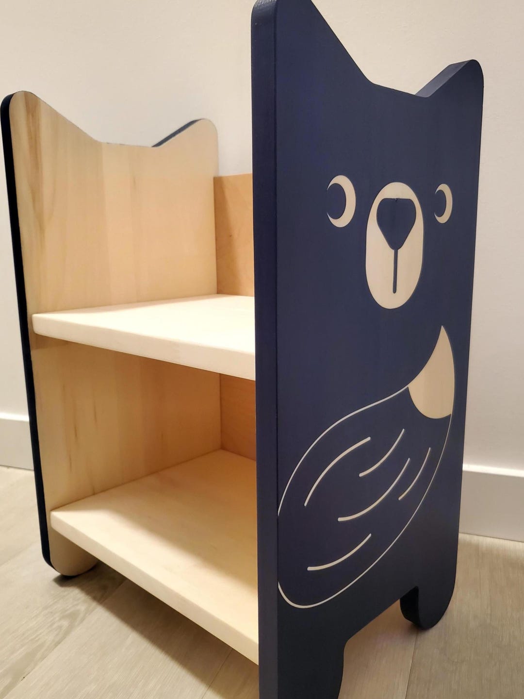 Woodland Fox Bookcase – Nursery Furniture – Solid Wood Animal Bookshelf ...
