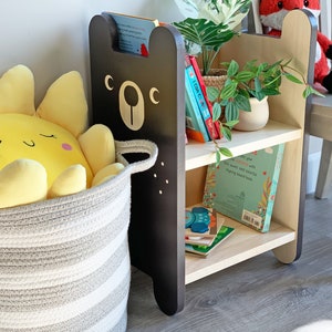Woodland Bear Bookcase - Nursery Furniture – Solid Wood Animal ...