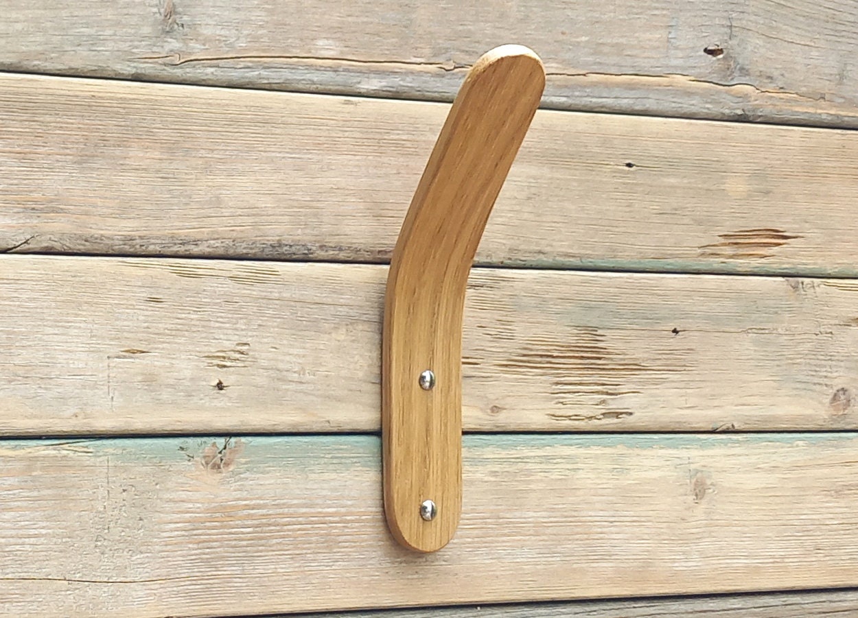 Oak Hardwood Coat Hook Pack of 3 - Etsy