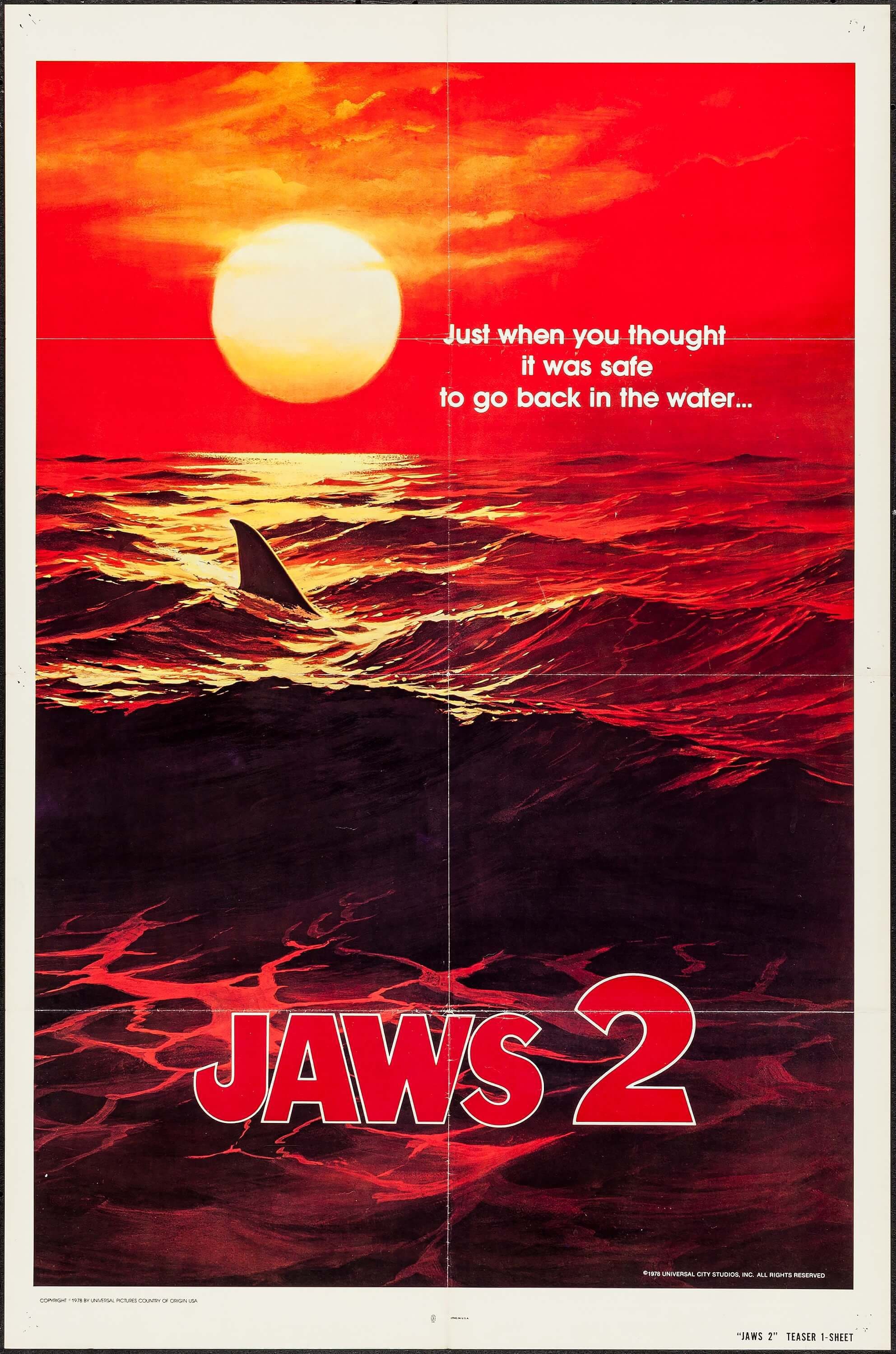 Jaws 2 Movie Poster Jaws 2 1979 Polish B1 Film Movie Poster, Lutczyn