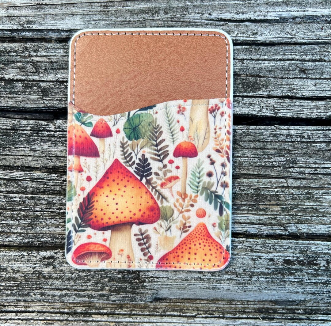 Card Holder for Phone/ Mushroom Phone Wallet/ Mushroom Wallet/ Mushroom ...