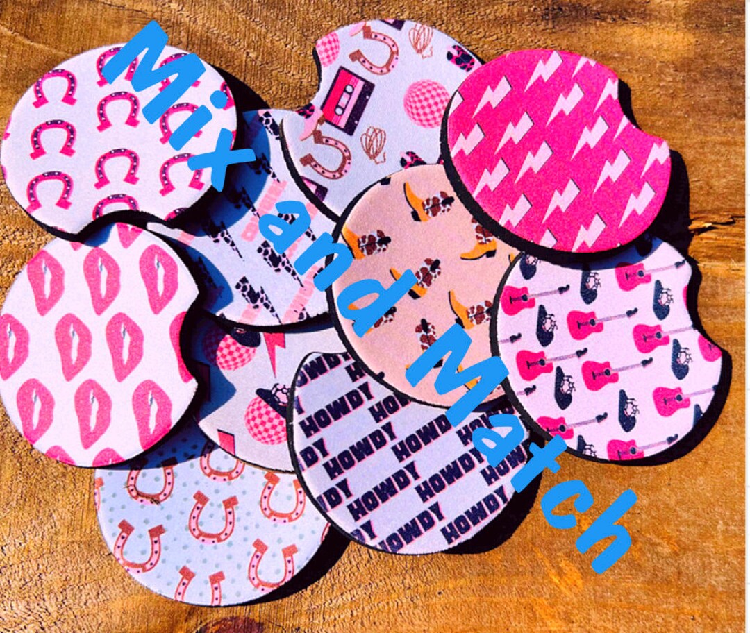 Cute Car Coasters, Retro Car Coasters, Preppy Car Coasters, Cute Car ...