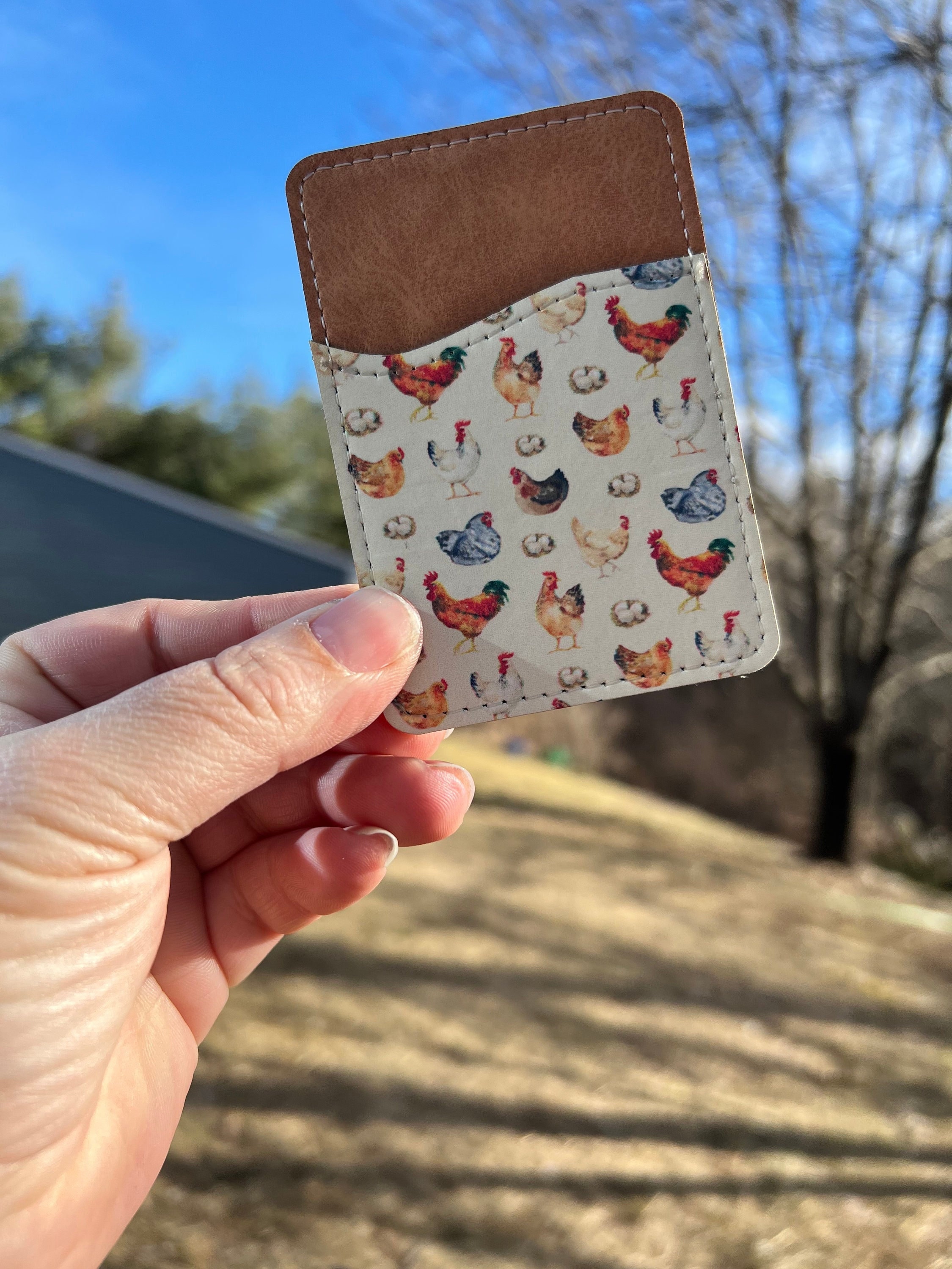 Chicken Card Wallet Chicken Phone Wallet Chicken Phone Case - Etsy