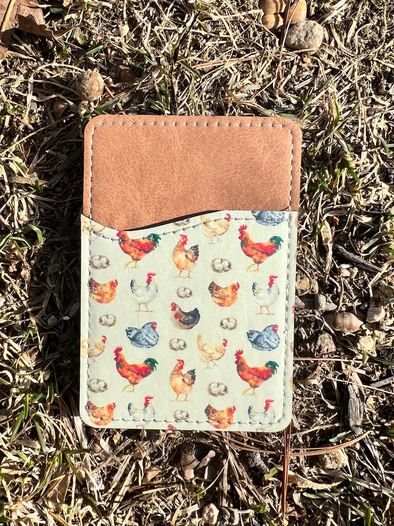Chicken Card Wallet, Chicken Phone Wallet, Chicken Phone Case Wallet ...