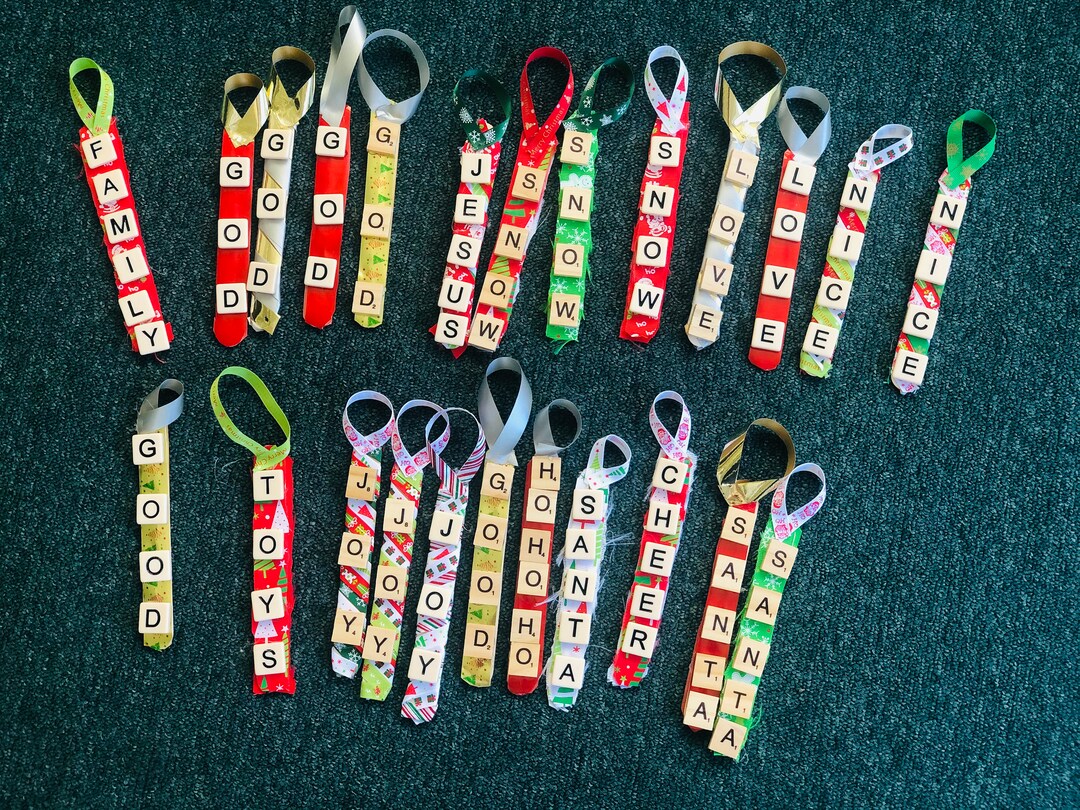 Scrabble Ornament - Etsy