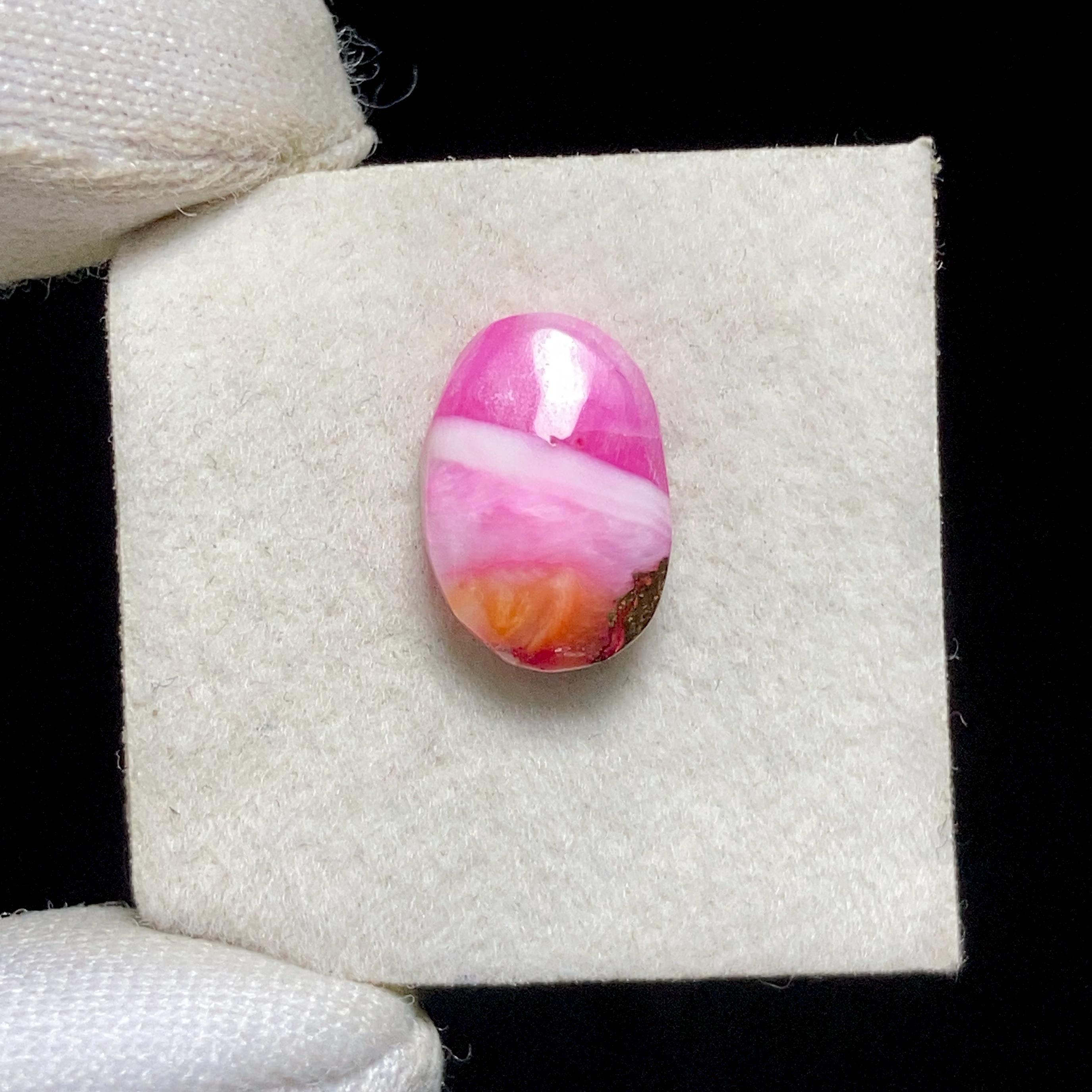 Captivating Pink Mohave Turquoise Cabochon, 11 X 8 X 4MM, 3.0ct, A ...
