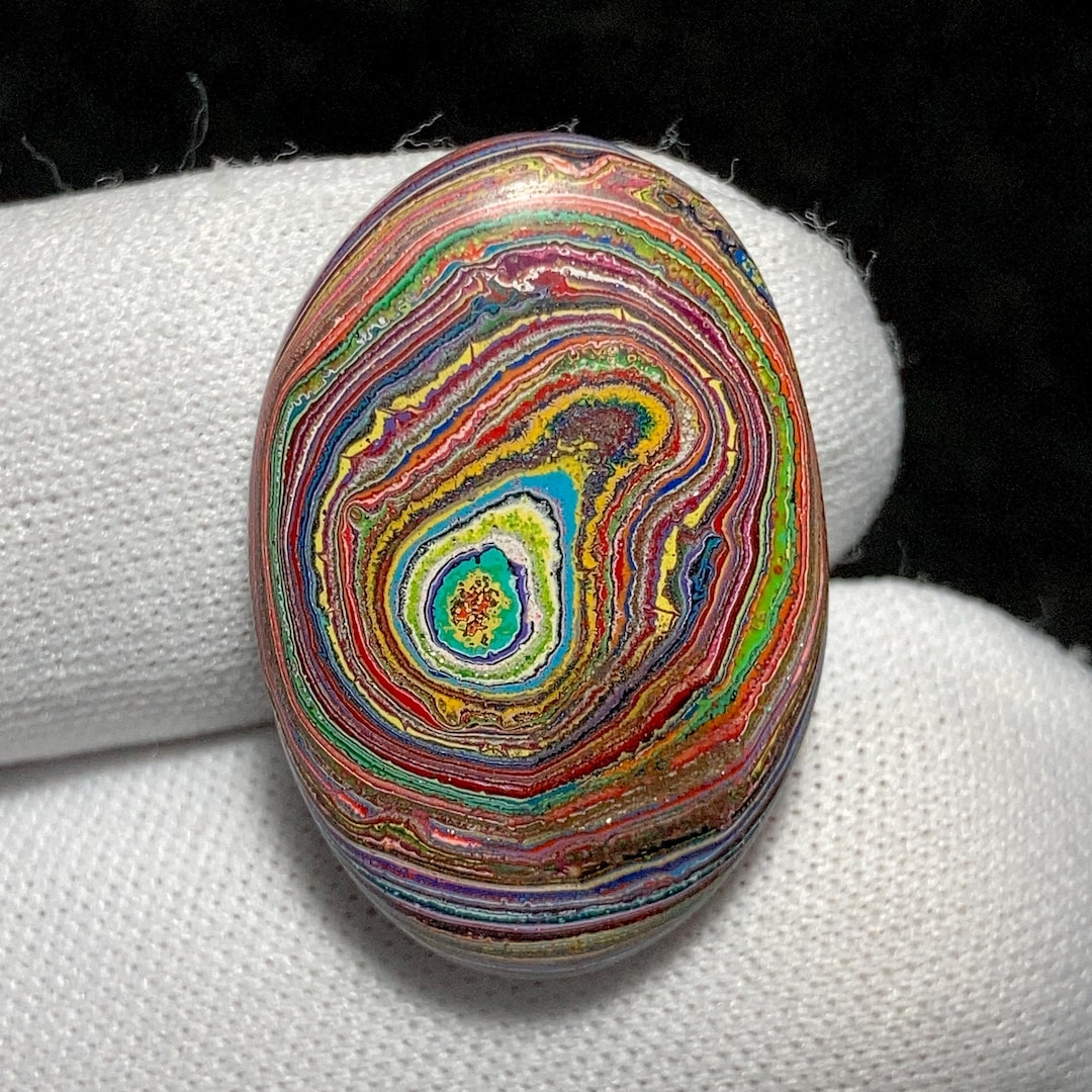 Selected Fordite Oval Cabochon, Natural Fordite Gemstone, Multi Colour ...