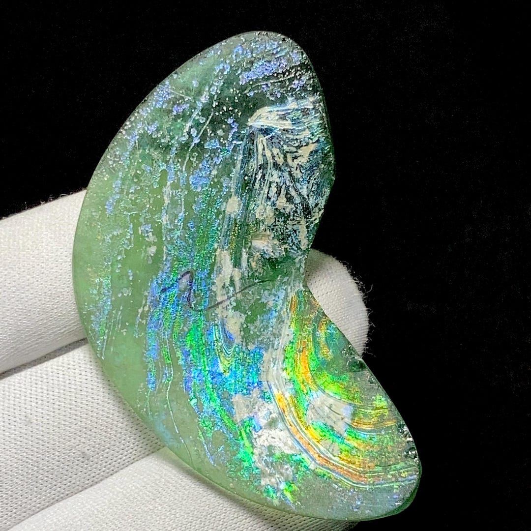 Awesome Ancient Roman Glass, Beautiful Multi Flashing Glass, 62x32x5mm ...