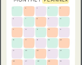Boho Monthly - Weekly - Daily Planner, Boho Planner, Custom Planner ...