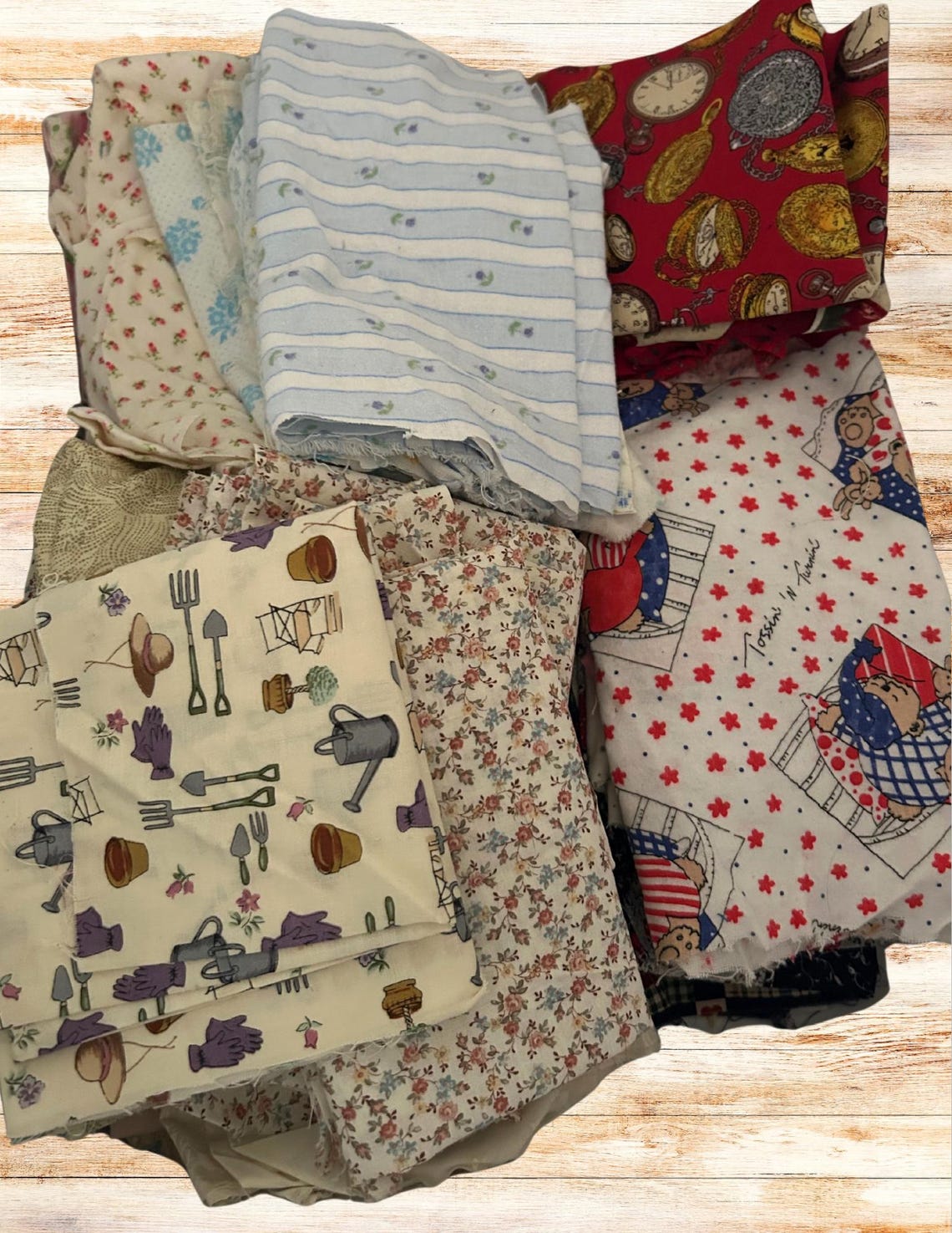 Fabric Scrap Bags- Varying Sizes & Patterns, Patchwork - Etsy