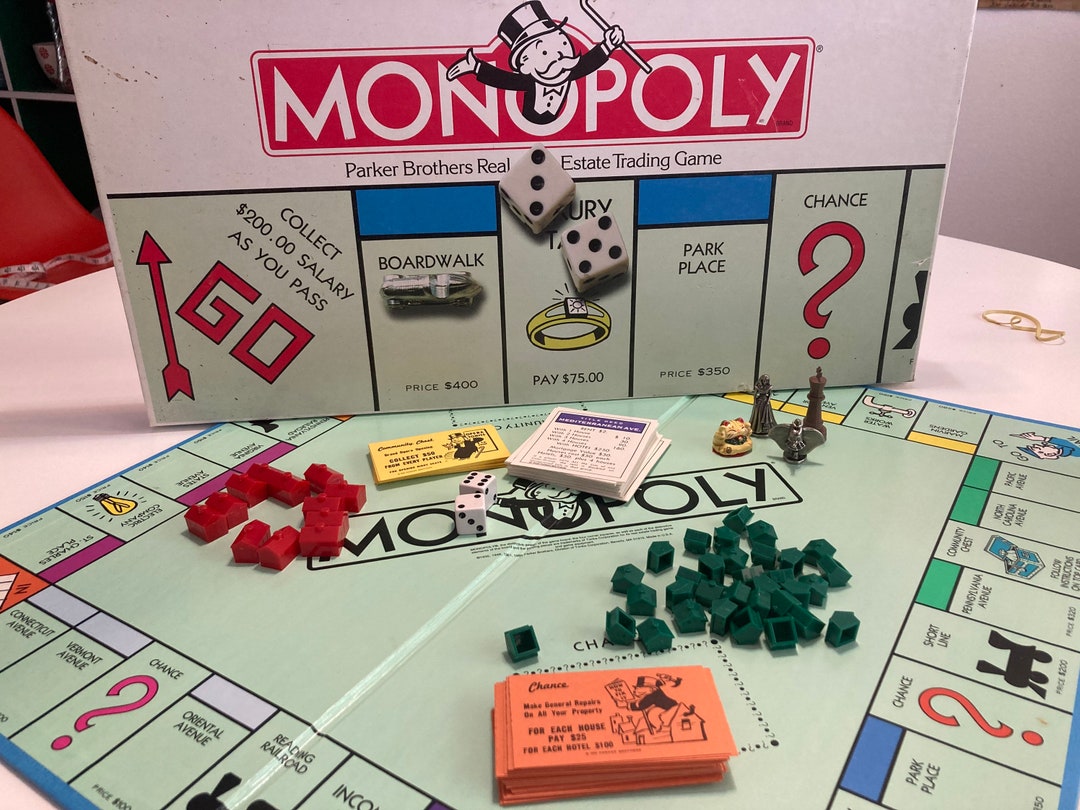 Vintage Monopoly Board Game - Etsy