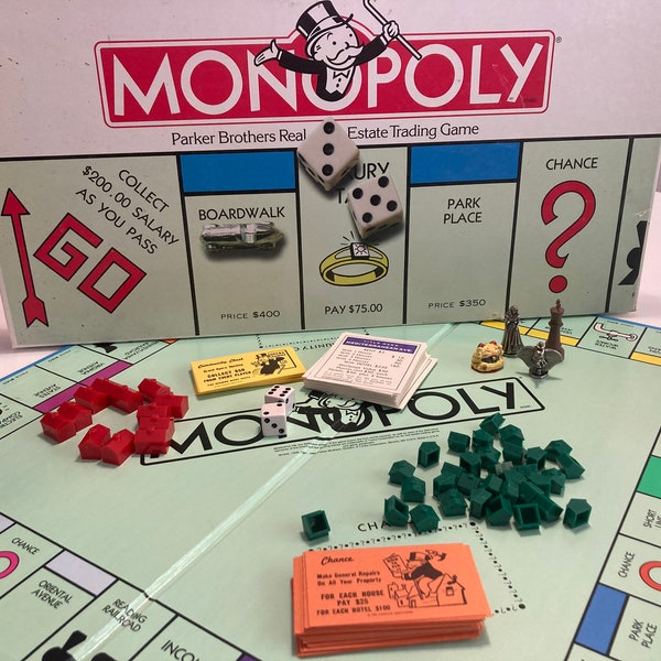 Classic Monopoly Board - Etsy