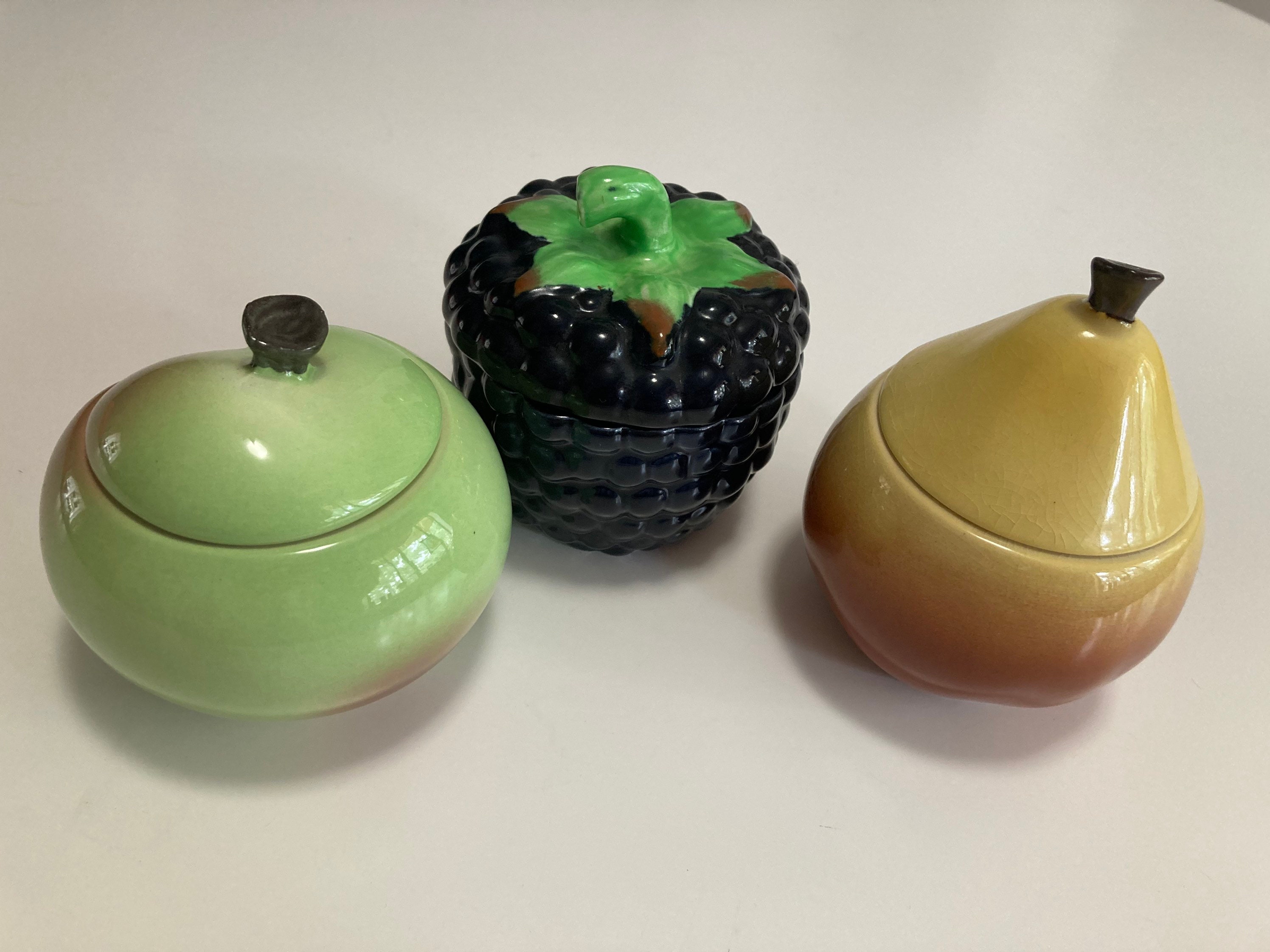 Carlton Ware Fruit Jam Jar Set of 3 - Etsy