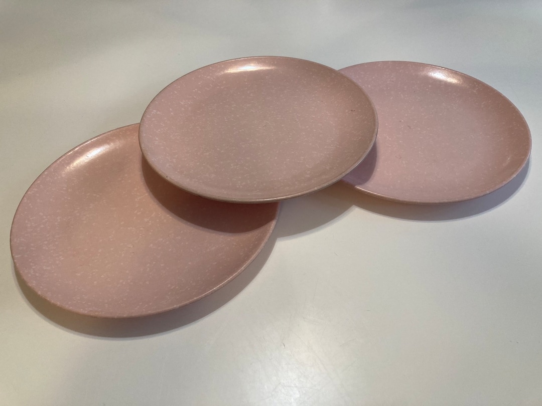 Melamine Daileyware Pink Plate Set - Etsy