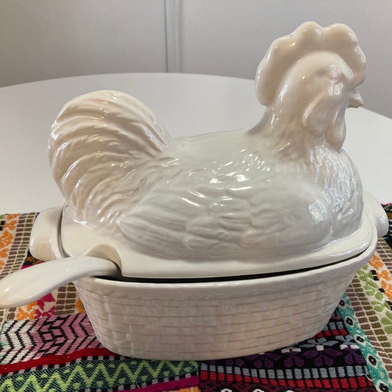Pottery Chicken - Etsy