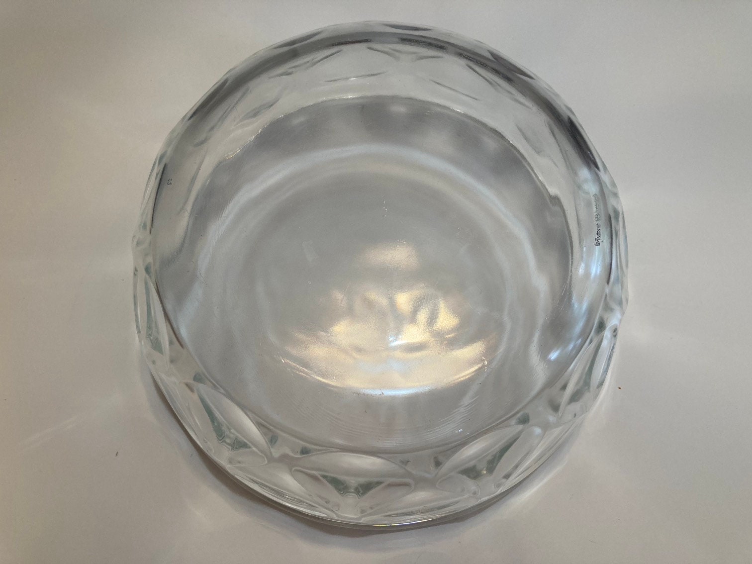 Vintage Pyrex Clear Teardrop Pattern Bowl - Etsy