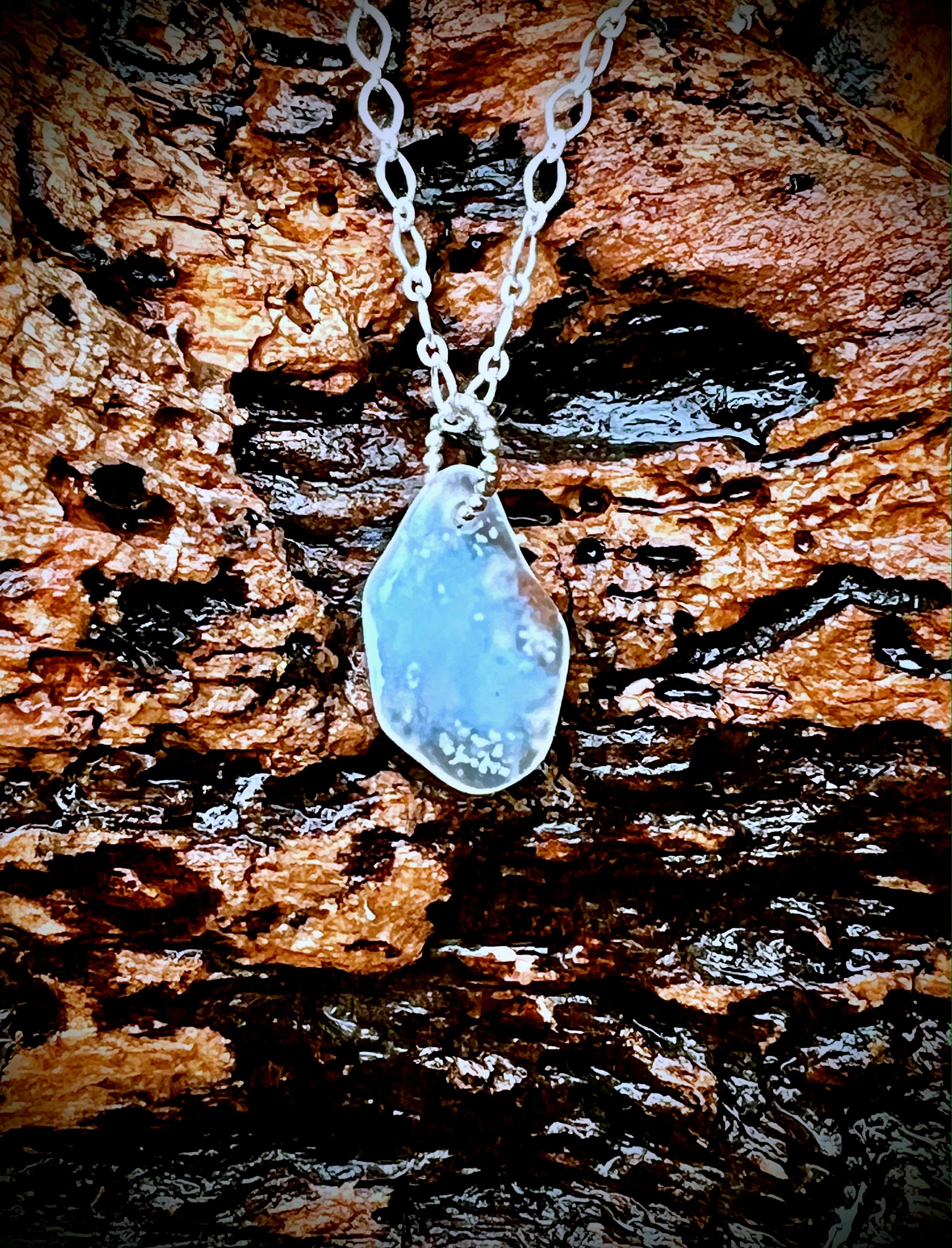Moonstone Natural "aurora" Mini Pendants Set in Sterling Silver