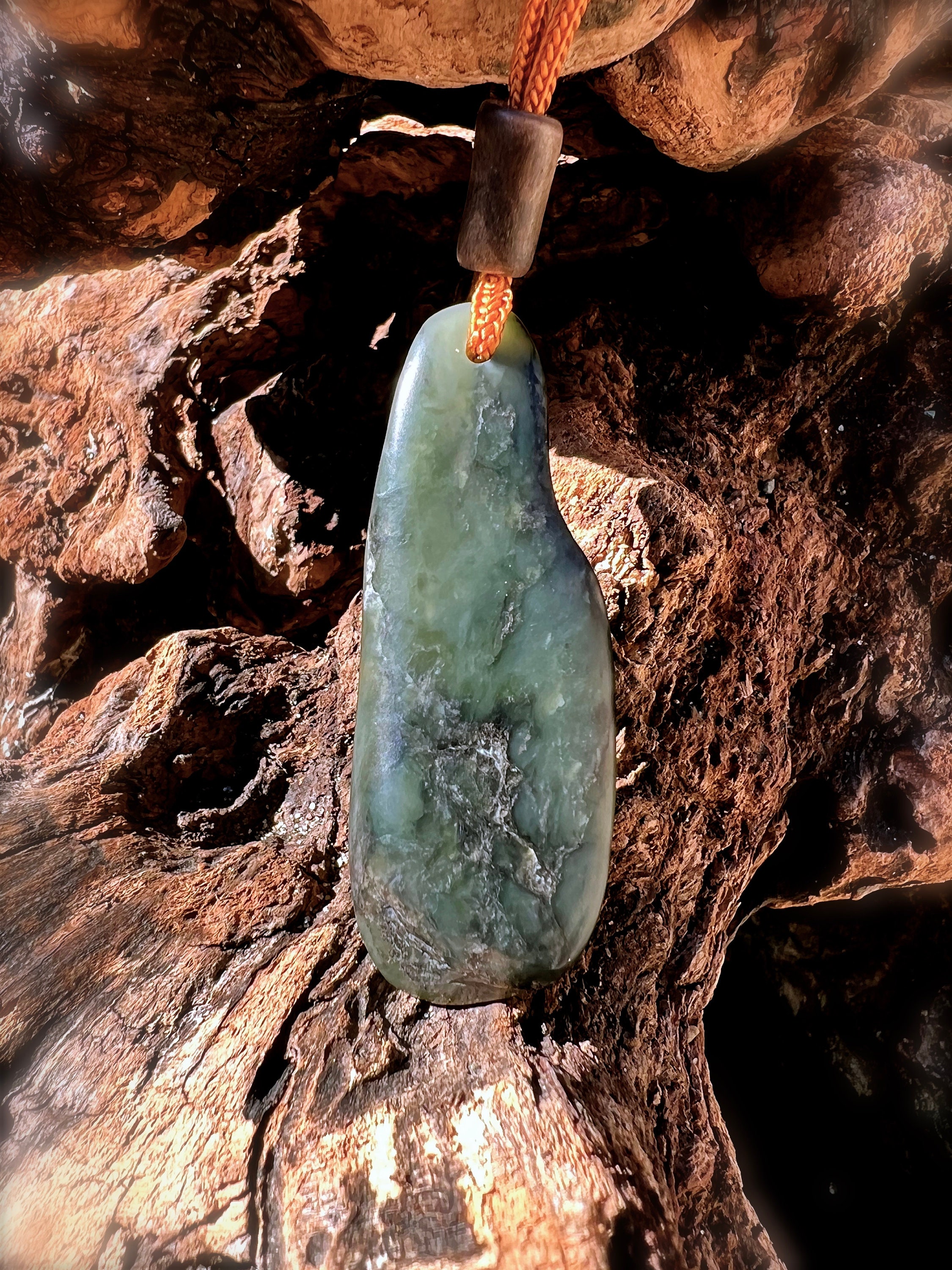 Unique Shapes Collection, Big Sur Jade Pendant - Etsy