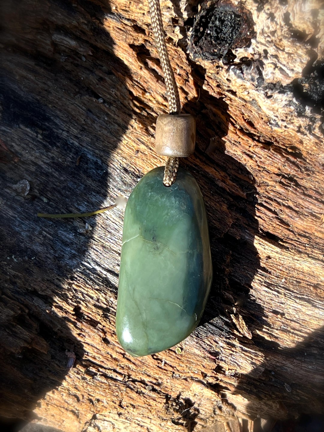Big Sur Jade "chevron" (natural Form) 2" X 0.75" Pendant - Etsy