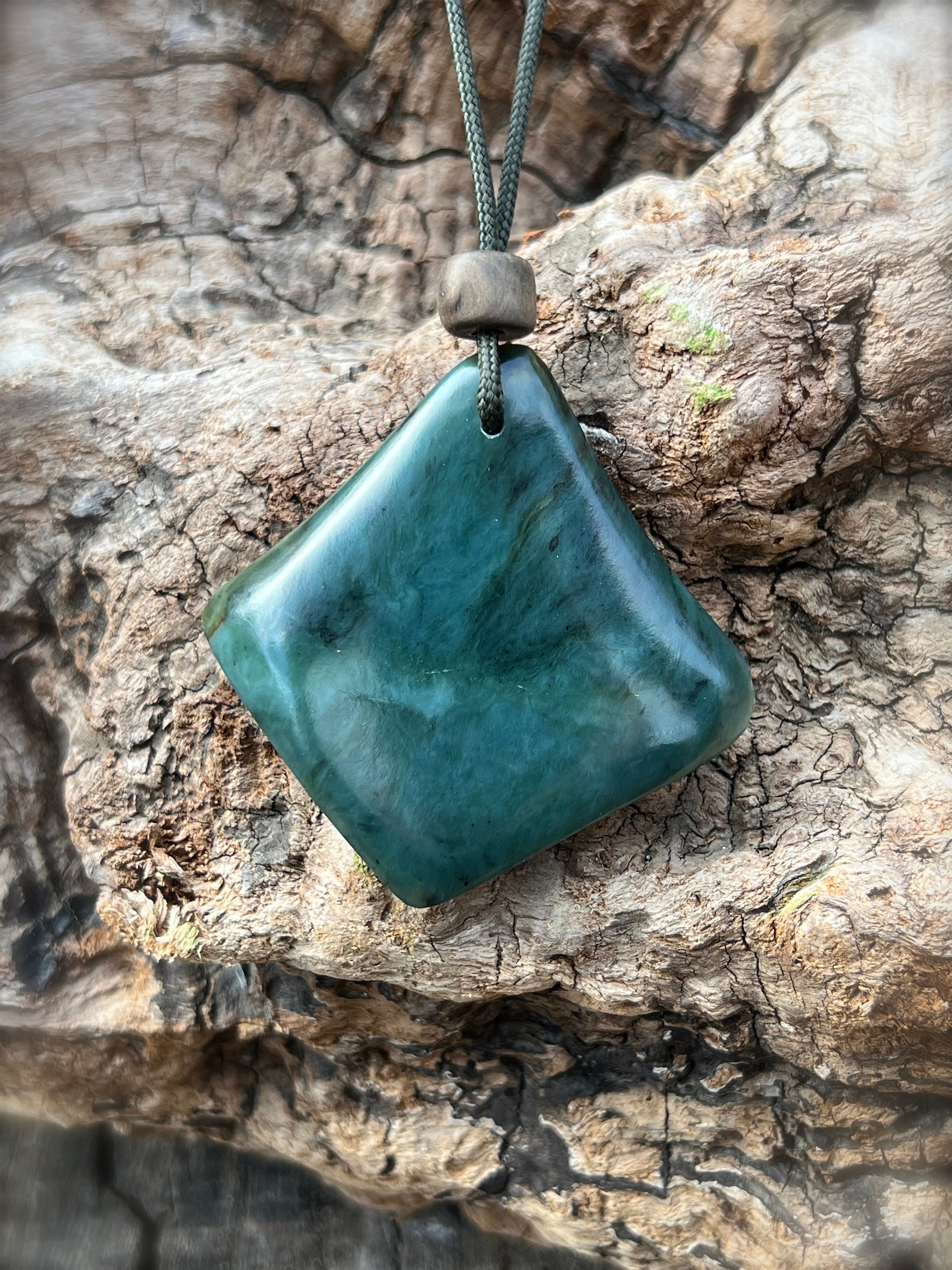 Big Sur Blue Nephrite Jade Pendant 2.5 X 2.5 - Etsy