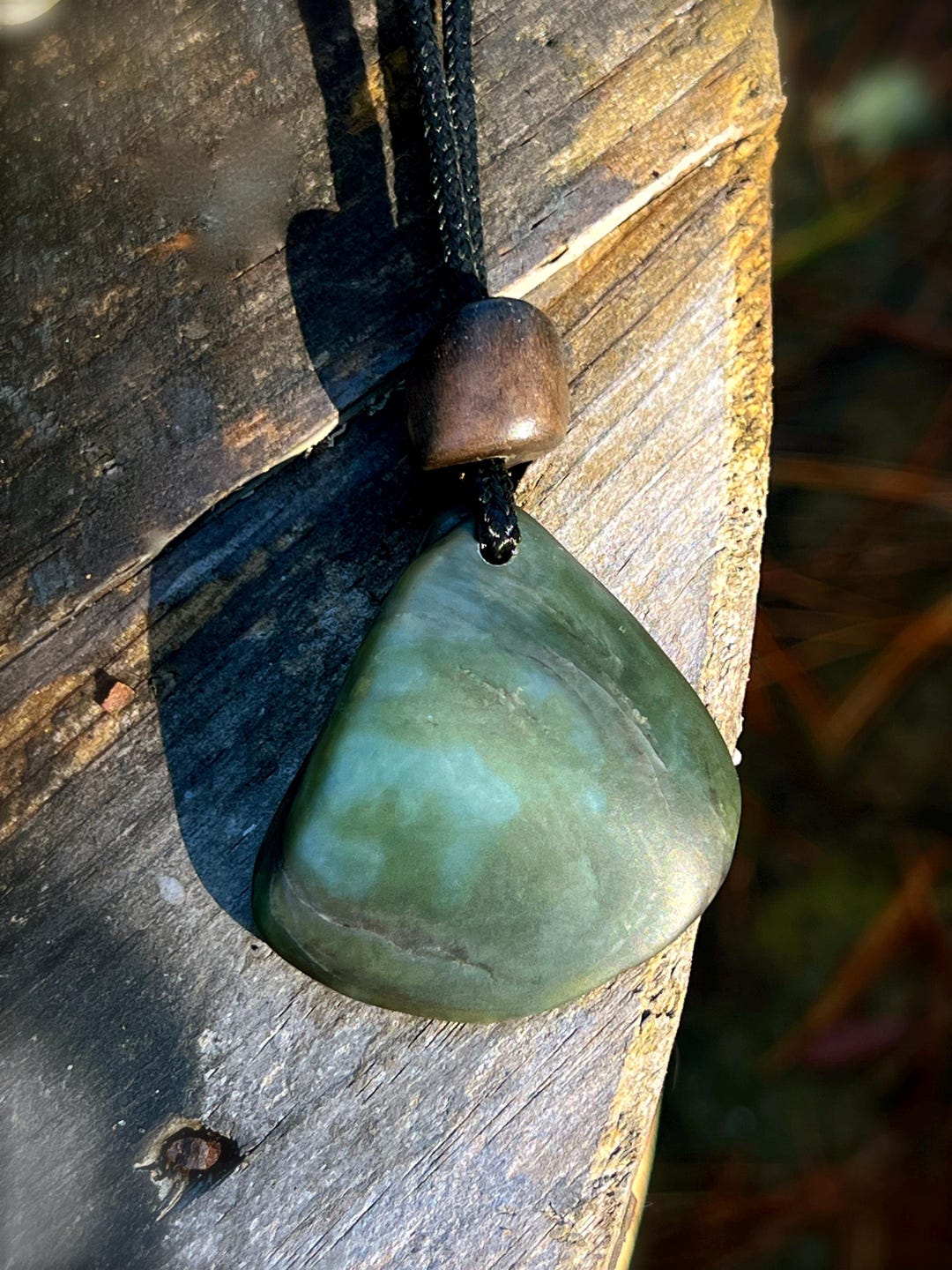 Big Sur Jade "green Vein" Pendant (natural Form) 2.25" X 1.5"pendant - Etsy