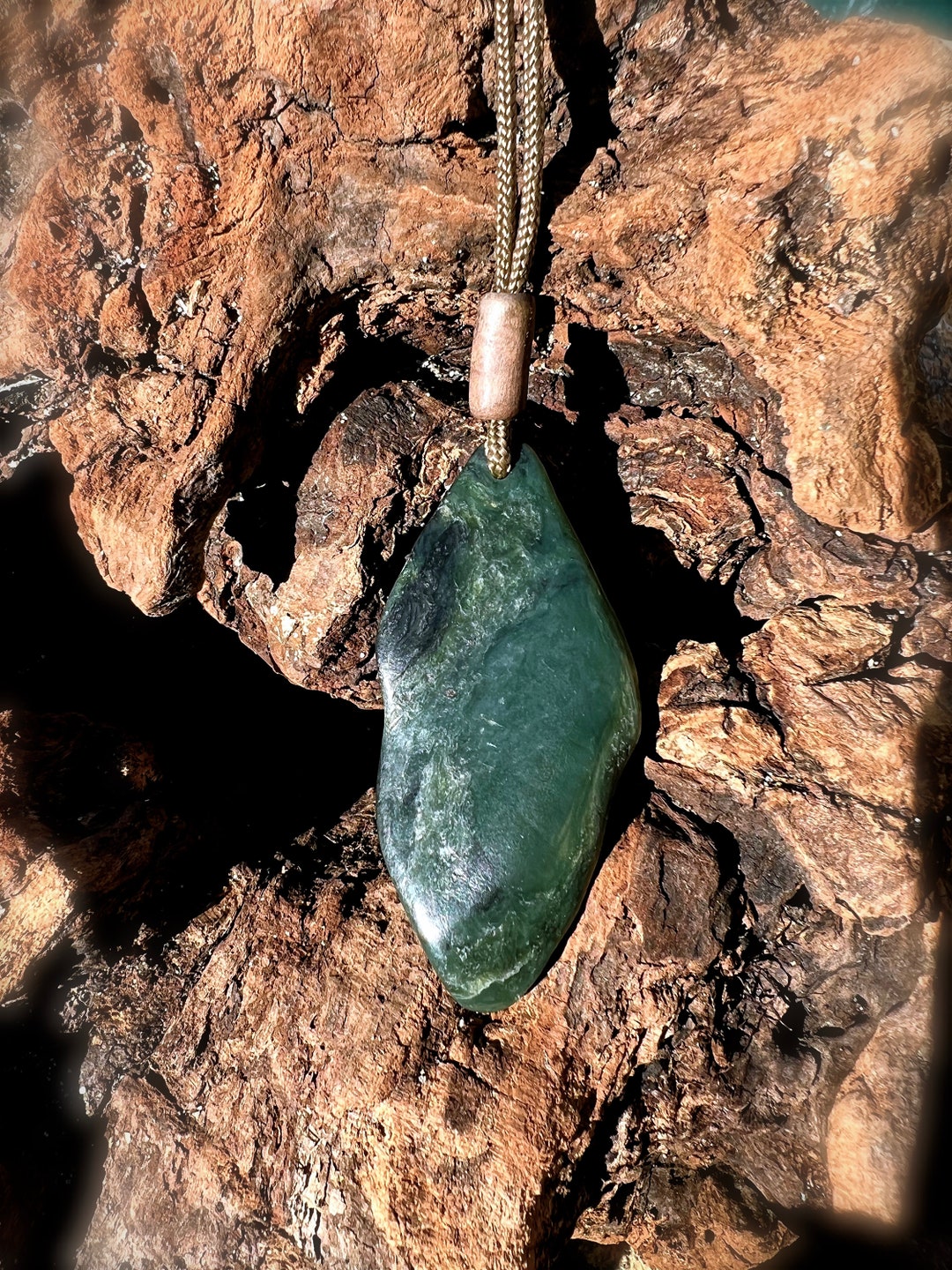 Unique Shapes Collection, Big Sur Jade Pendant - Etsy