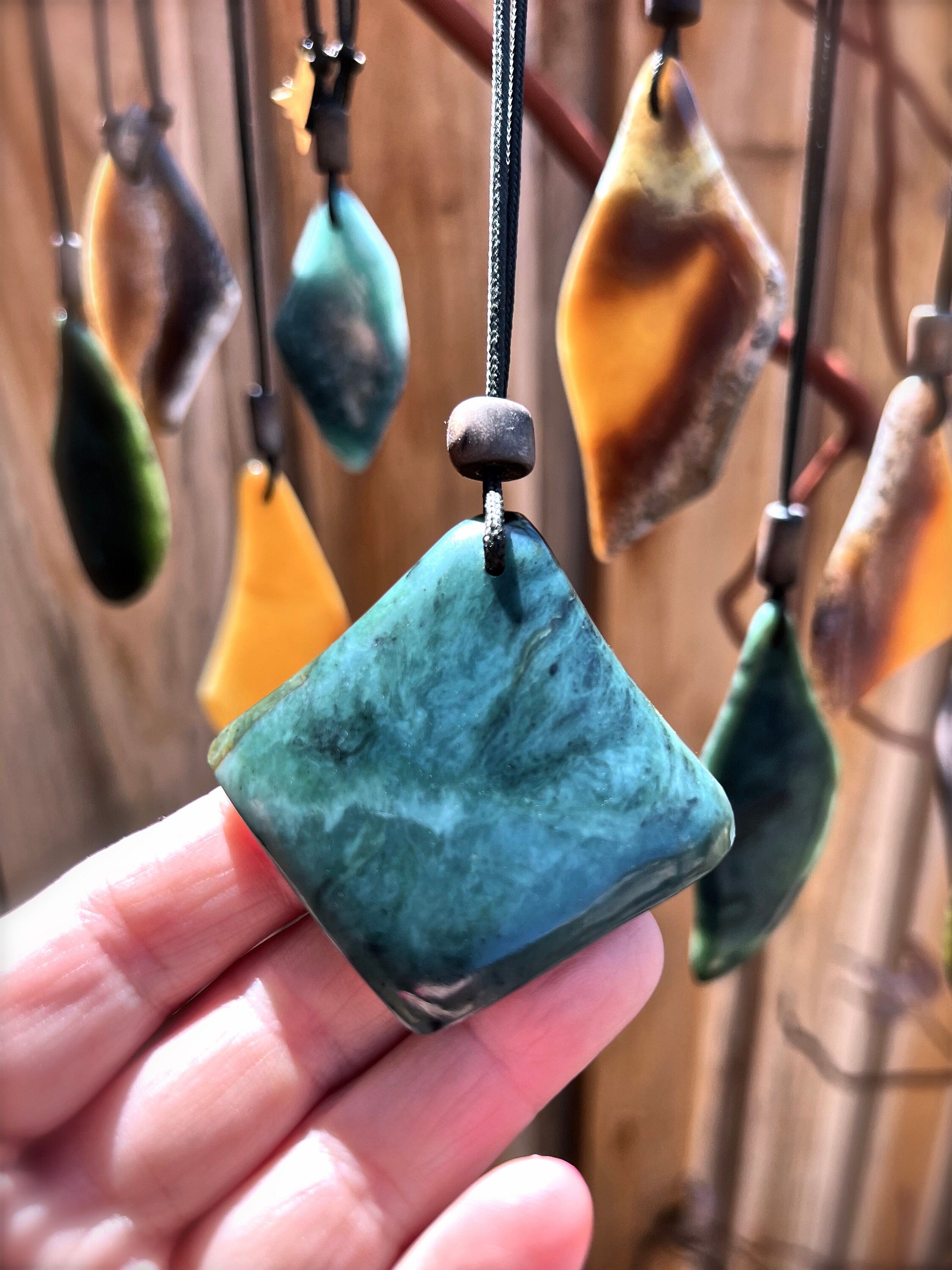 Big Sur Blue Nephrite Jade Pendant 2.5 X 2.5 - Etsy