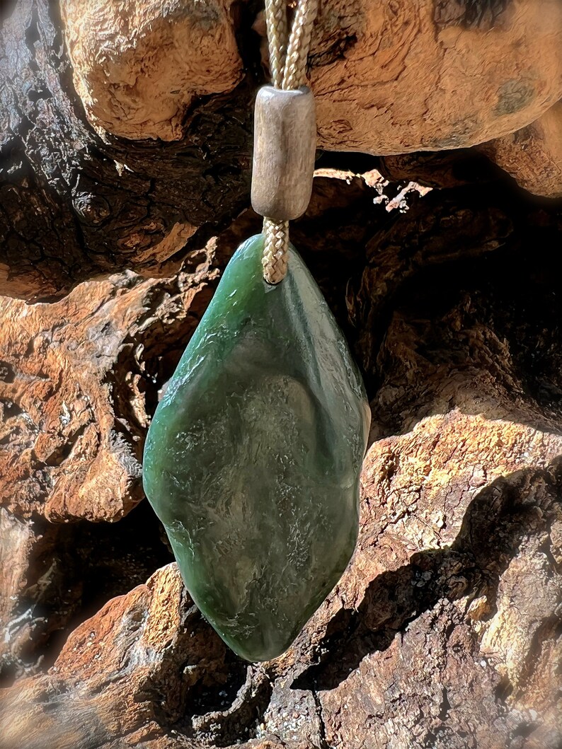 Unique Shapes Collection, Big Sur Jade Pendant - Etsy