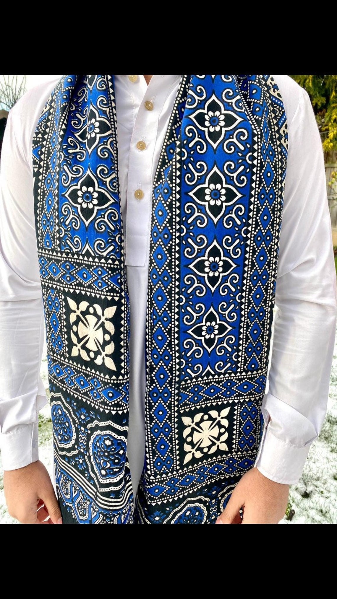 Handmade Sindhi Ajrak Shawl From Pakistan Sindhi Cotton Ajrak - Etsy UK