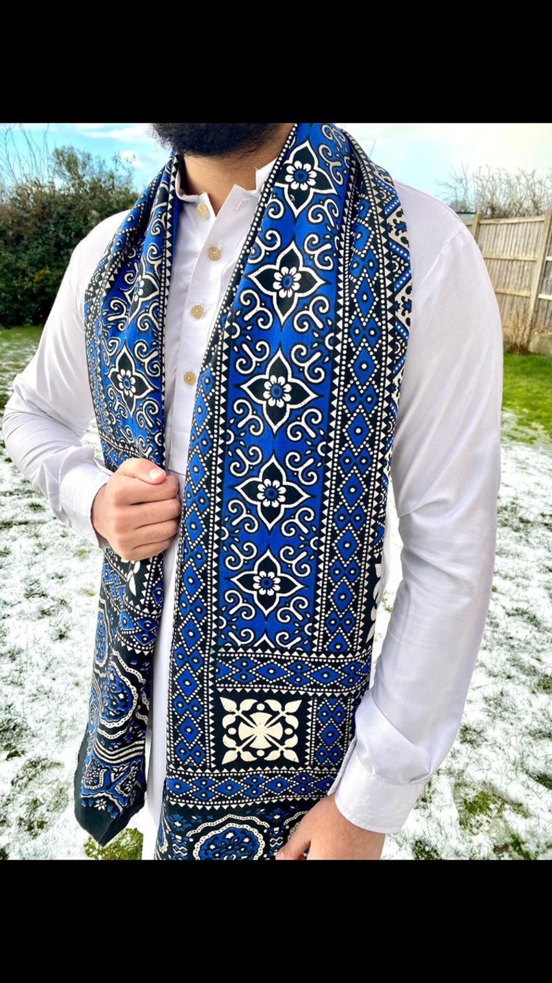 Handmade Sindhi Ajrak Shawl From Pakistan Sindhi Cotton Ajrak - Etsy UK