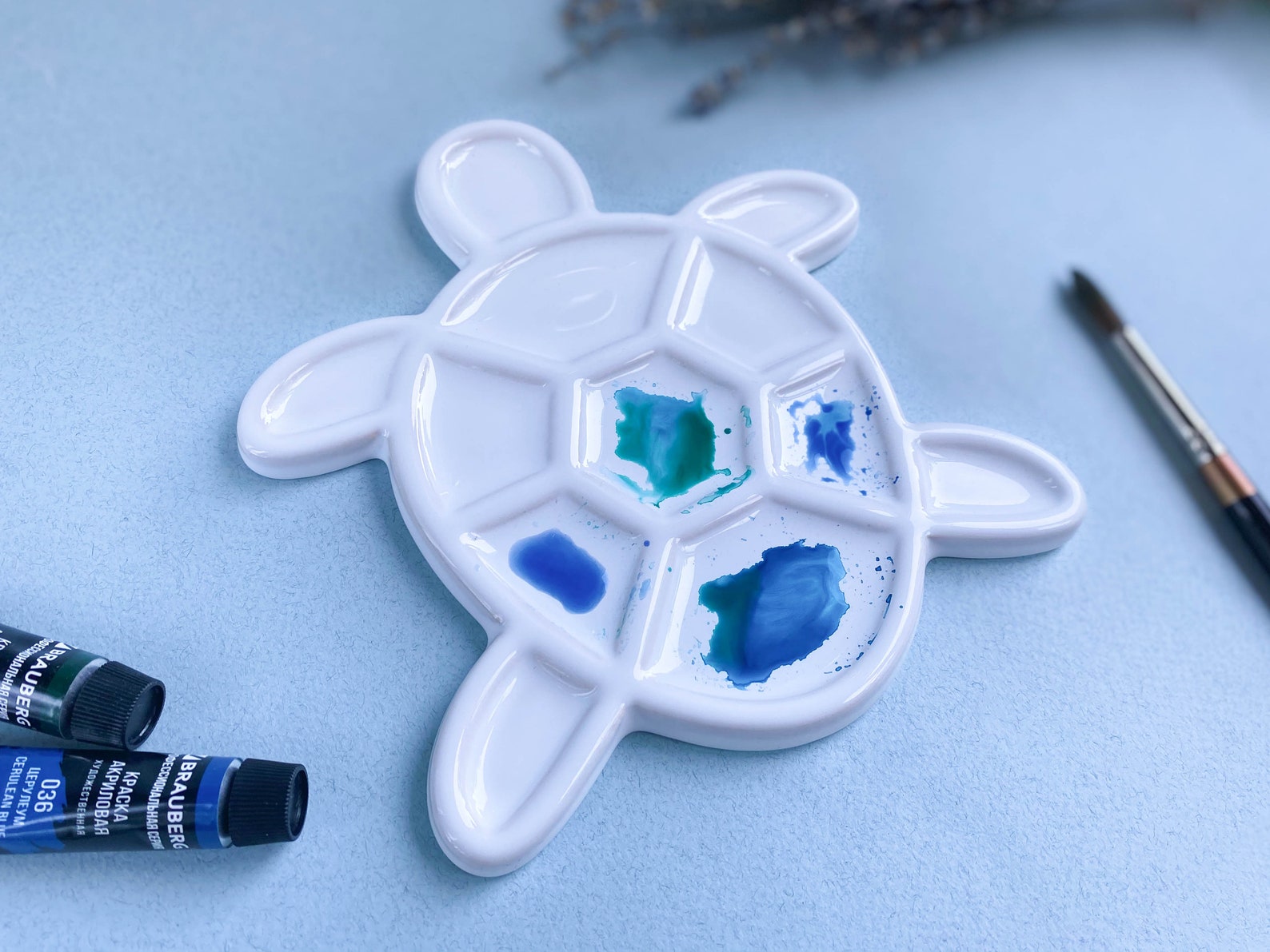 TURTLE Ceramic Palette | Etsy