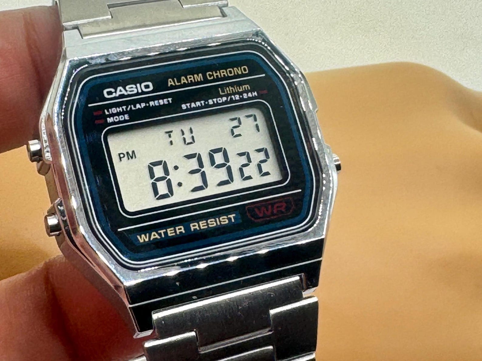 Casio Sports Watch , Stainless Steel Band , 34 Mm Diameter , Fits 8 ...