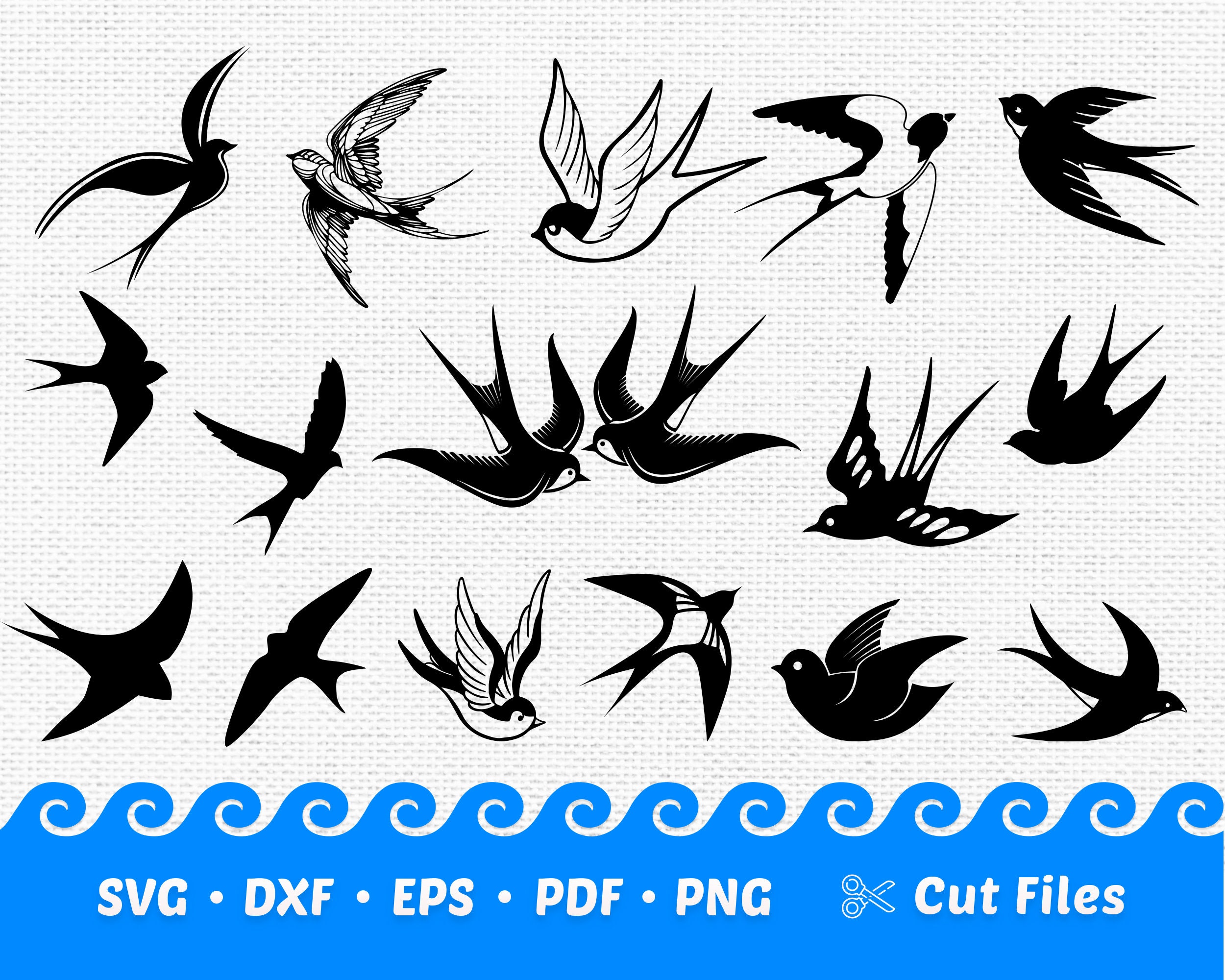 Embellishments Scrapbooking Papercraft Birds bundle svg Birds cut file ...