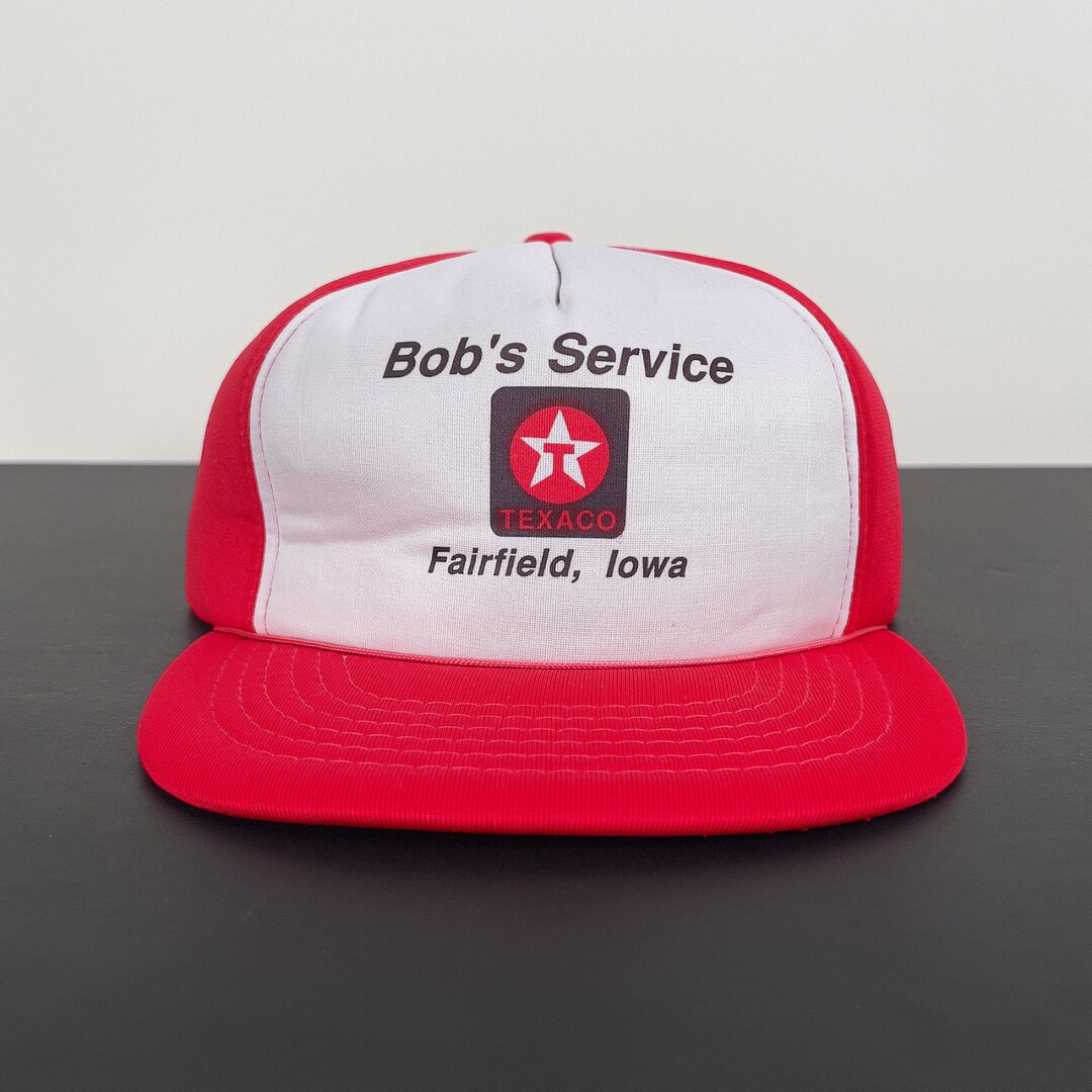 Vintage Texaco Bob's Service Iowa White Red Trucker Hat - Etsy