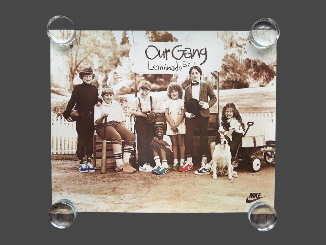 Vintage 90s Nike Our Gang the Little Rascals Leminade Stand 18.75" X 23 ...