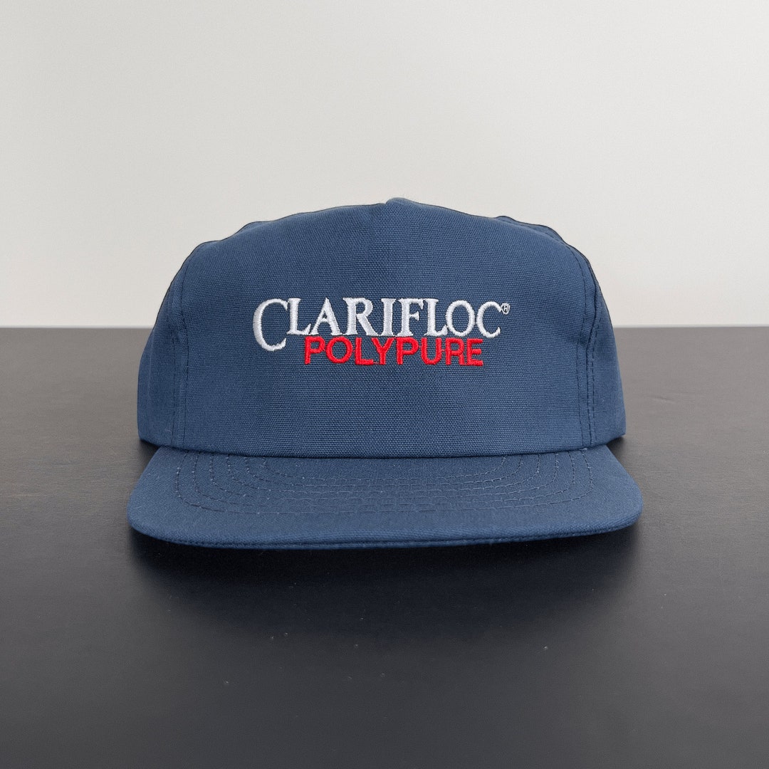 Vintage 90s Clarifloc Polypure Navy Blue Trucker Hat Pre-owned - Etsy
