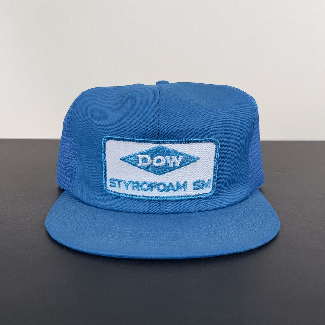 Vintage Dow Styrofoam SM Carolina Blue Patch Trucker Hat Pre-owned ...