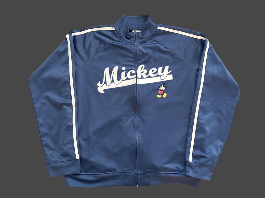 Mickey Mouse Jacket Disney Mickey Mouse Full Zip Track Jacket Pre-owned ...