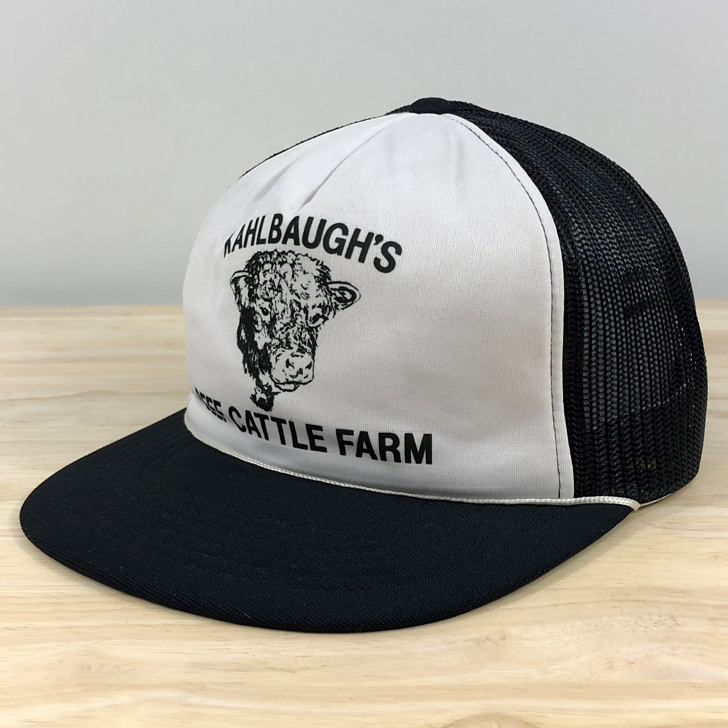 Trucker Hat Vintage KAHLBAUGH Beef Cattle Farm Mesh Snapback | Etsy