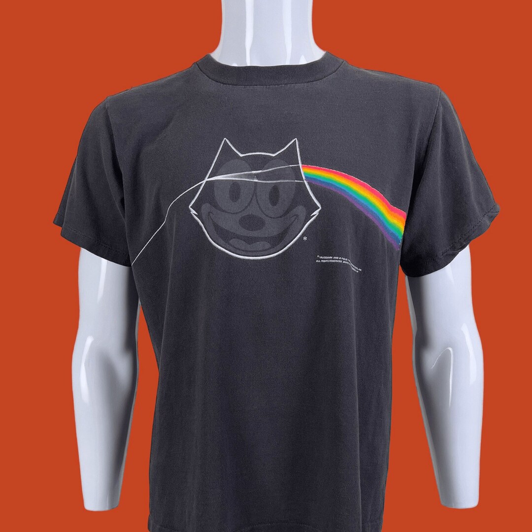 Vintage 90s Felix the Cat Dark Side of the Cat Pink Felix - Etsy