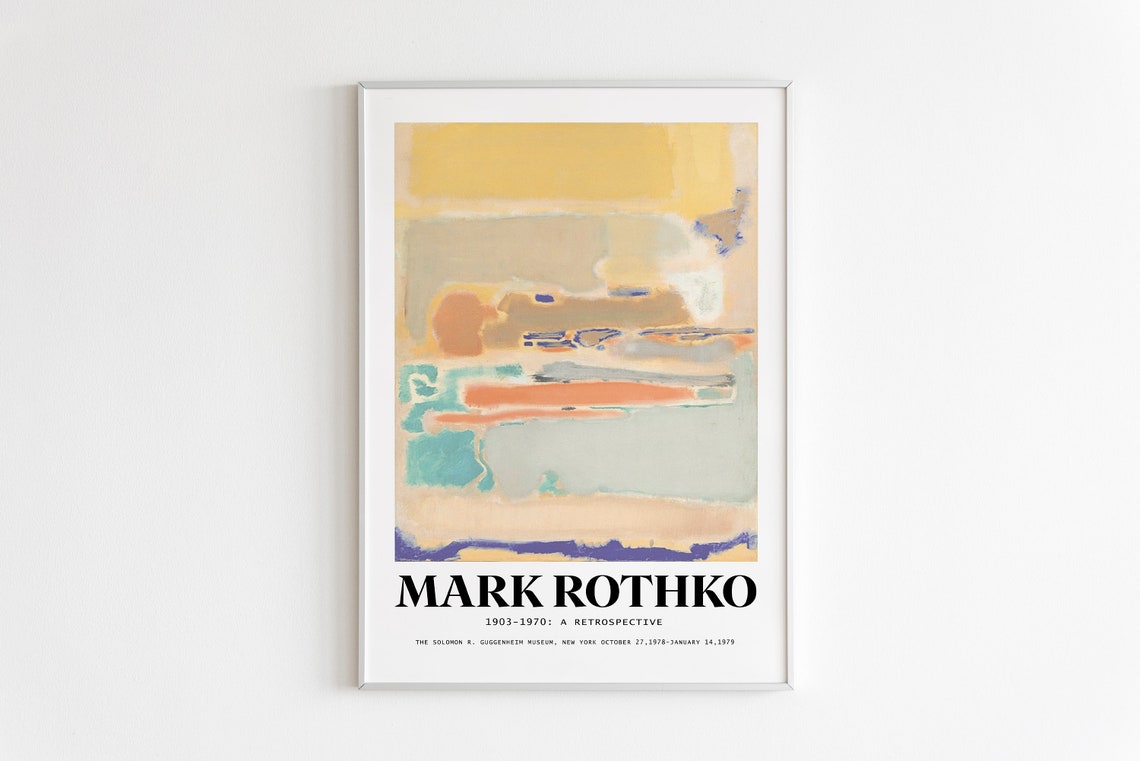 Mark Rothko Multiform 1948 Abstract Expressionism Canvas | Etsy