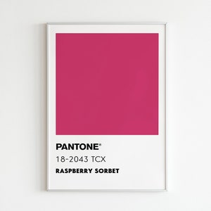 PANTONE 18-2043 TCX Raspberry Sorbet | Etsy