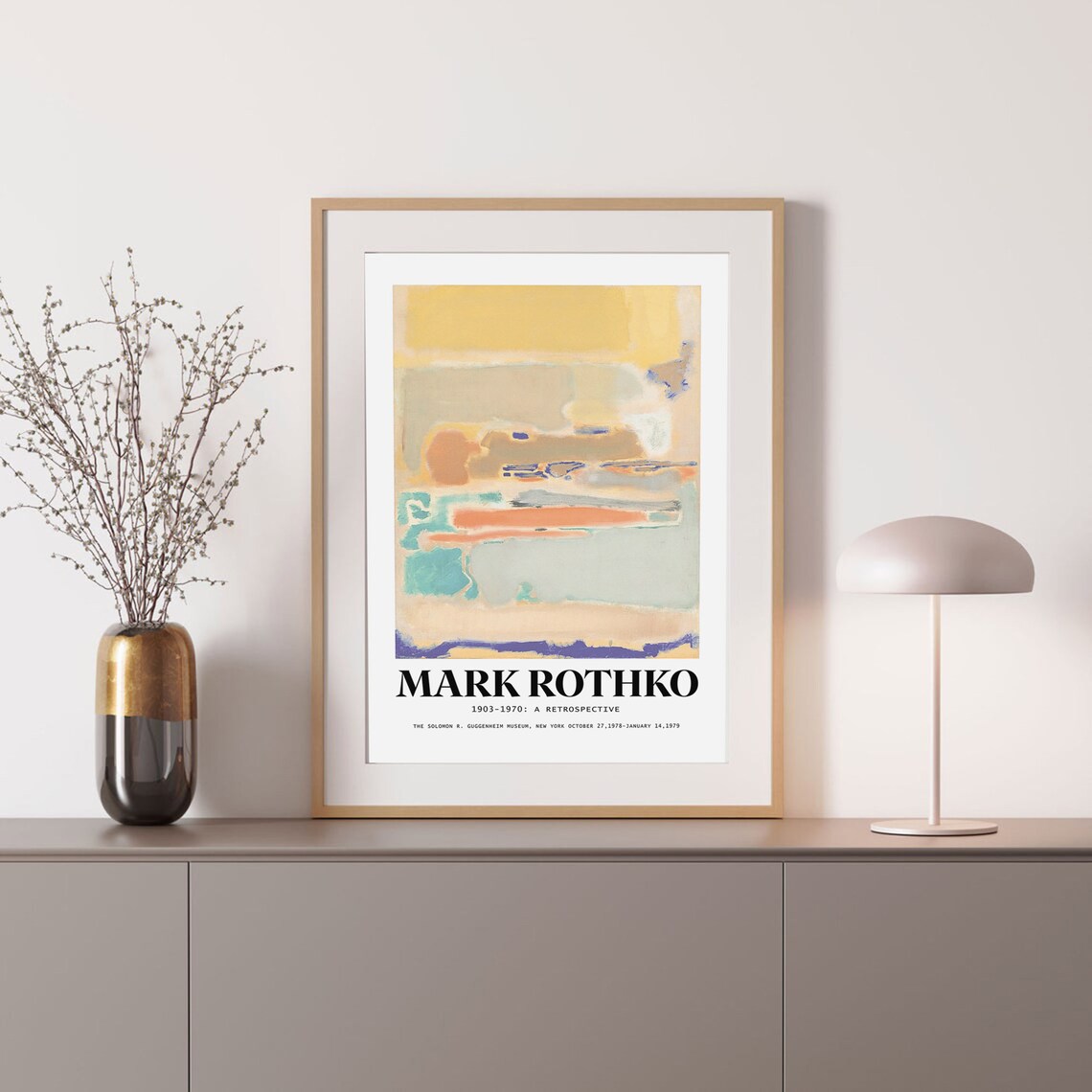 Mark Rothko Multiform 1948 Abstract Expressionism canvas - Etsy 日本