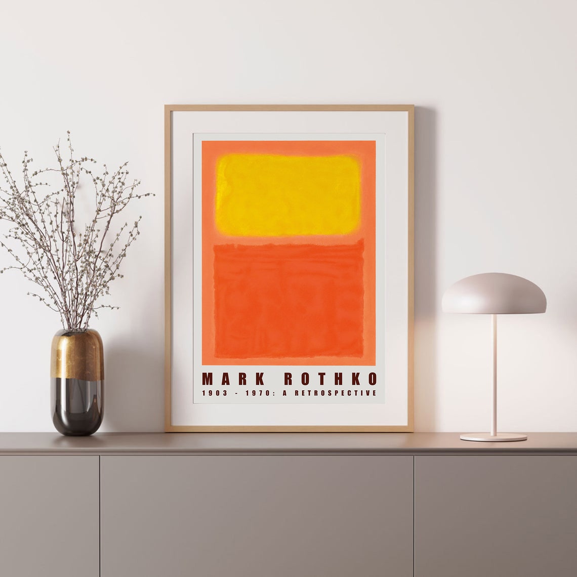 Mark Rothko Orange and Yellow 1956 Latvia 1903 United States - Etsy
