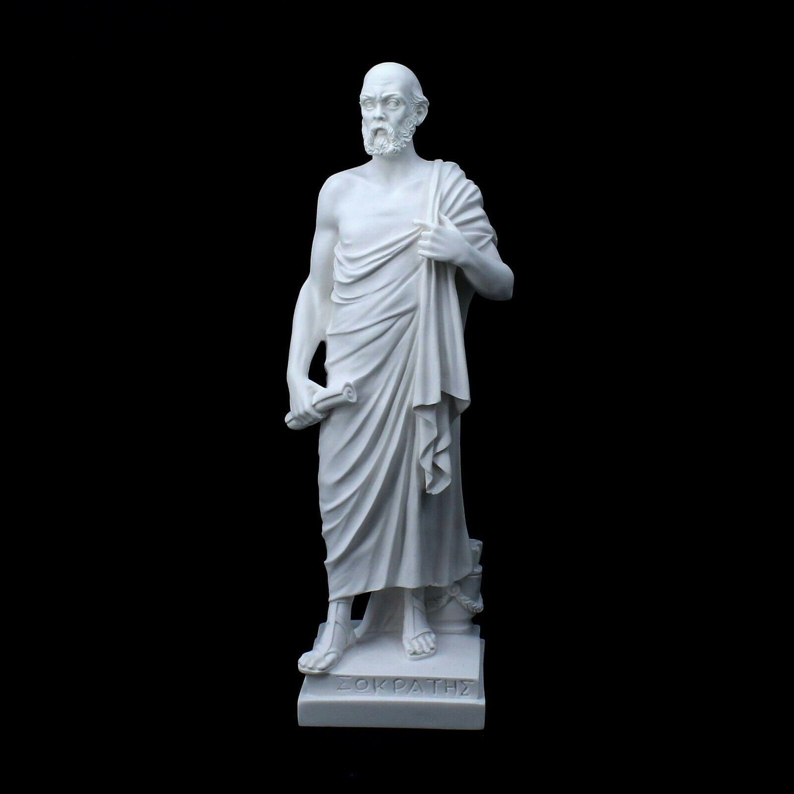 Socrates Statue Ancient Greek Philosopher 12.00/30cm Handmade White ...