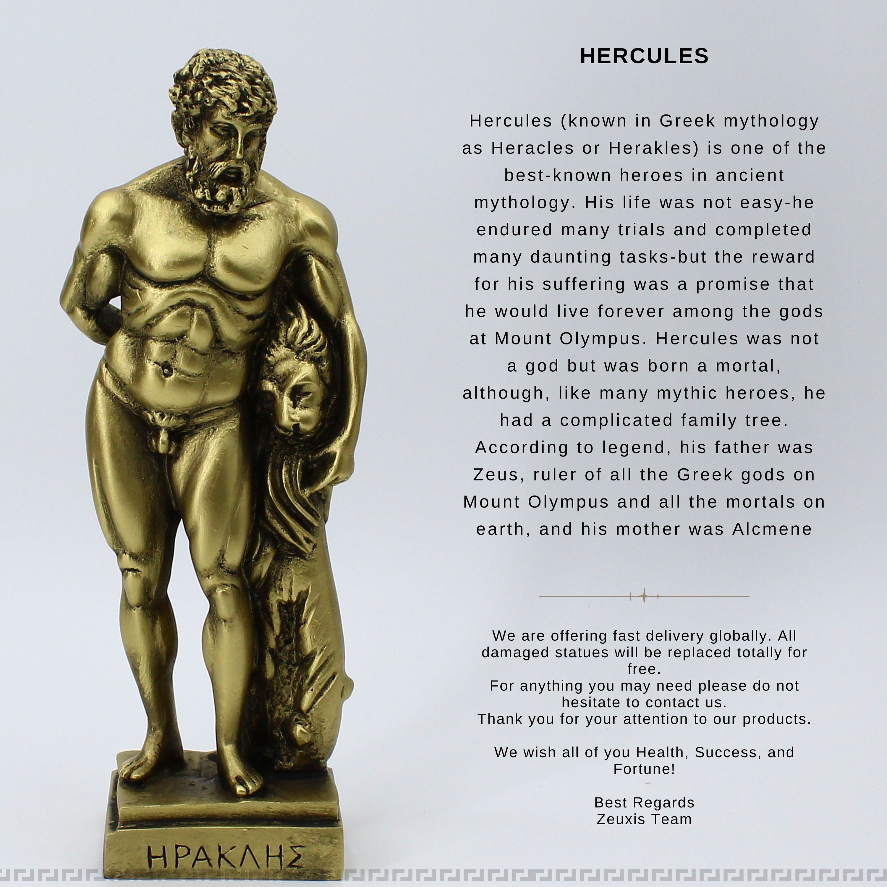 Hercules Cerberus Statue