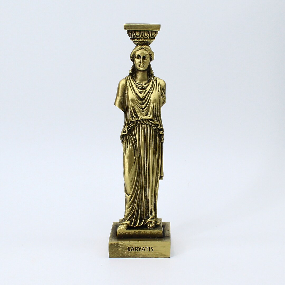 Caryatid Statue Column Acropolis Female Sculpture Handmade Alabaster ...