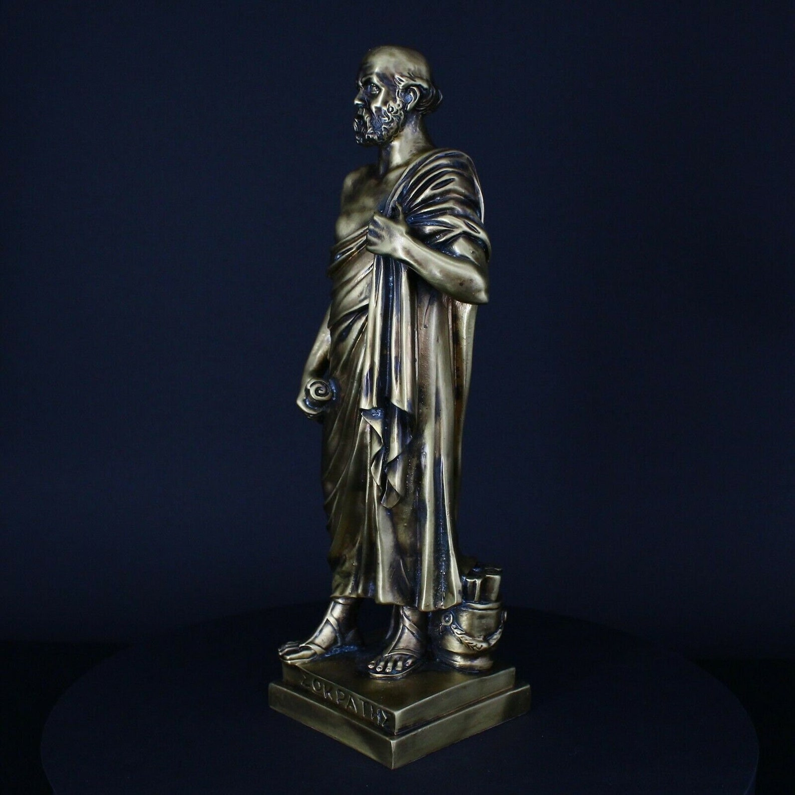 Solon Statue Philosopher Statesman 11.90/30cm Handmade - Etsy