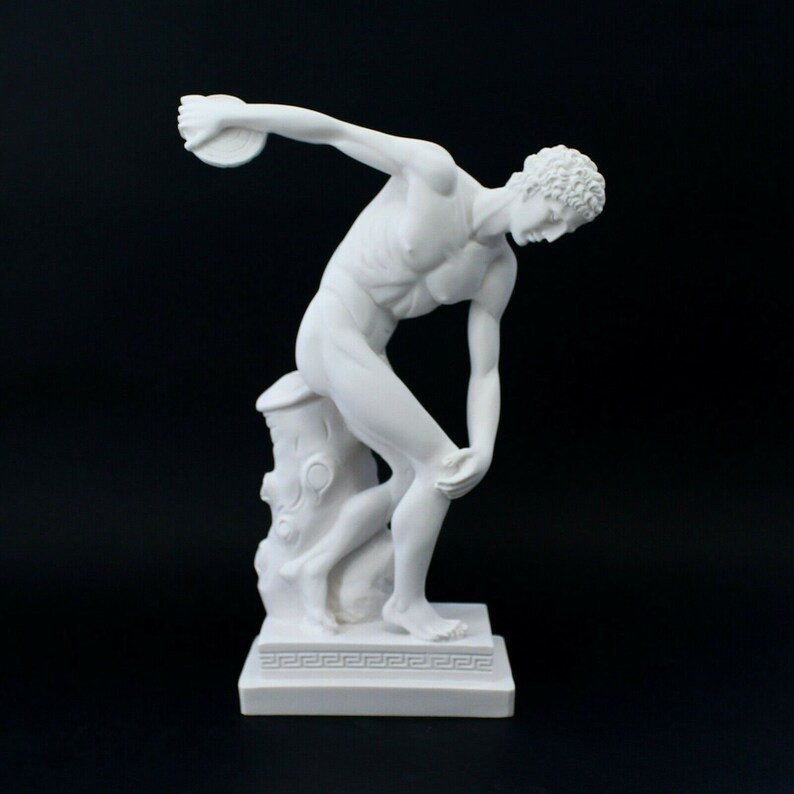 Discobolus statue ancient greek discus thrower | Etsy