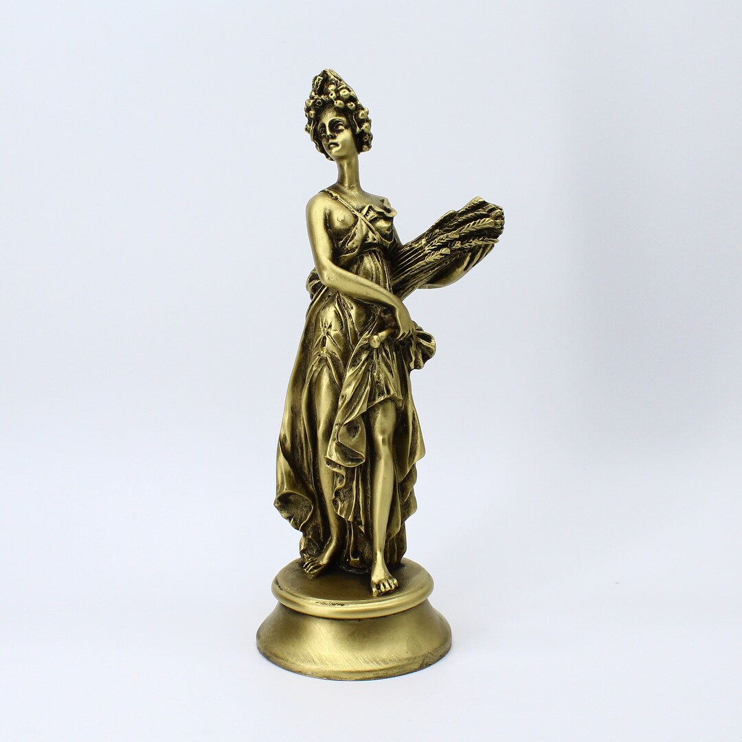 Demeter Statue Greek Goddess of Harvest Handmade Statue 26cm - Etsy